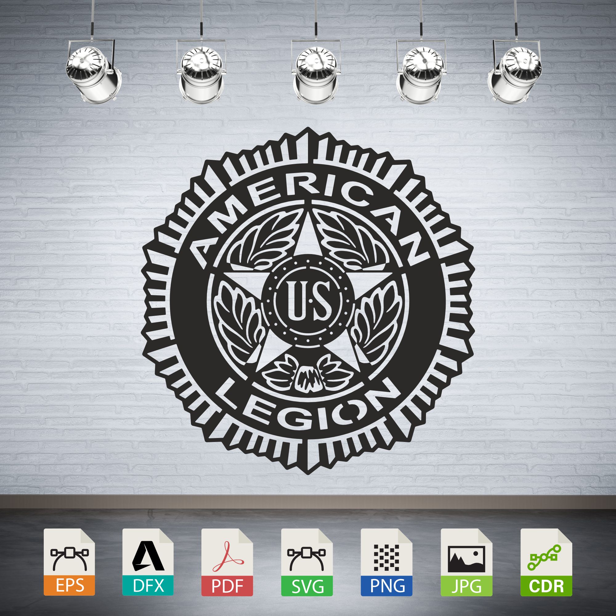 American Legion Emblem Vector CNC
